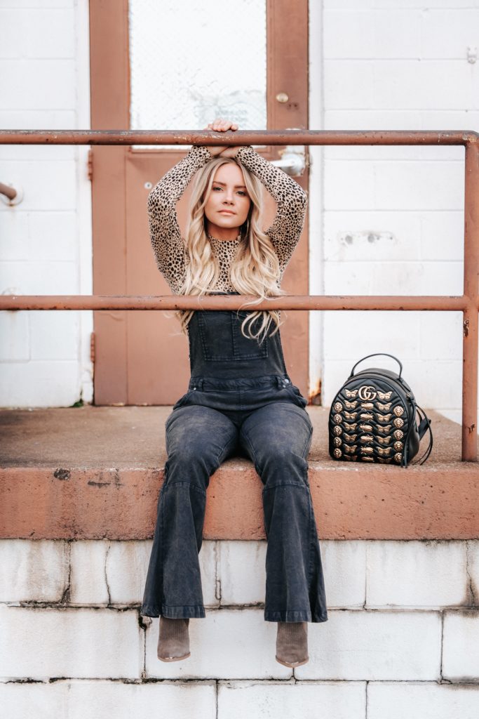 STYLE DIARY | OVERALLS + STUDDED GUCCI BACKPACK – Hunter Premo